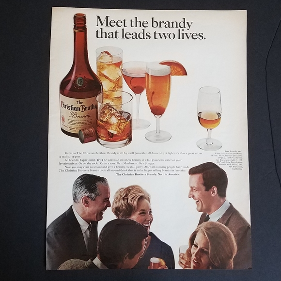Vintage | Other | 96s Christian Brothers Brandy Ad | Poshmark